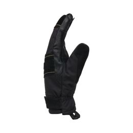 Fleecehandschuhe Quiksilver "Squad Glove", Herren, Gr. L, schwarz, Leder, Handschuhe Fleecehandschuhe