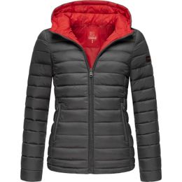 Steppjacke Marikoo "Steppjacke Lucy", Damen, Gr. XL, grau (anthrazit), Obermaterial: 100% Nylon NY. Obermaterial: Futter: 100% Polyester PES. 100% Polyester PES., Jacken Steppjacke