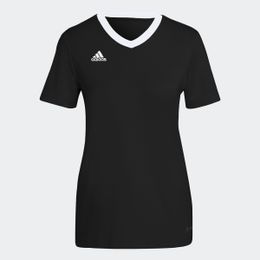 Fu&szlig;balltrikot adidas Performance "ENT22 JSY W", Damen, Gr. S, schwarz, Obermaterial: 100% Polyester, V-Ausschnitt, Trikots Fu&szlig;balltrikot