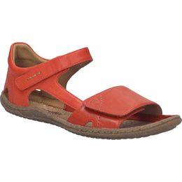 Sandale Josef Seibel "Caitlyn 03, rot", Damen, Gr. 39, rot, Obermaterial: 100% Rindsleder Leather cow., Schuhe Sandale