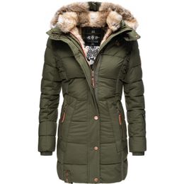 Wintermantel Marikoo "Wintermantel Lieblings Jacke", Damen, Gr. XXL, gr&uuml;n (olive), Obermaterial: 100% Polyester PES. Obermaterial: Futter: 100% Polyester PES. 100% Polyester PES., M&auml;ntel Wintermantel