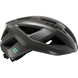 Fahrradhelm Lazer "Rennrad/Gravel-Helm Tonic KinetiCore, Titanium" Gr. L, grau, Helme, L, 100% Erzeugnis unbest Zusammensetzg EuZ., Fahrradhelm