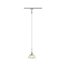 Paulmann Schienensystem-Leuchten "URail Pendel Sarrasani E14 max. 20W dimmbar 230V, Dichroic", bunt (chromfarben, bunt), 1, &Oslash; 14cm, 1 Stk., Leuchten, Schienensystem-Leuchten