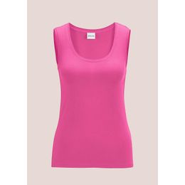 Madeleine Mode Tr&auml;gertop MADELEINE "Tanktop Tanktop mit breiten Tr&auml;gern", Damen, Gr. 46, pink, Obermaterial: 95% Viskose CV. 5% Elasthan EL., Modern, schmal, Tops Tr&auml;gertop, Glatte Jerseyware