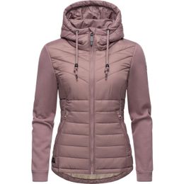 Outdoorjacke Ragwear "Outdoorjacke Sandrra", Damen, Gr. 3XL, rosa (mauve), Obermaterial: 100% Polyester PES. Obermaterial: 100% Baumwolle CO. Futter: 100% Polyester PES. 100% Polyester PES., Jacken Outdoorjacke
