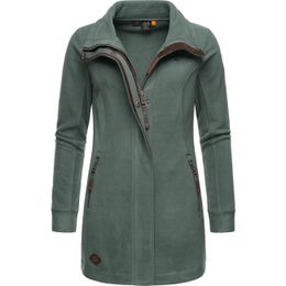 Kapuzensweatjacke Ragwear "Fleecejacke Letrice Fleece", Damen, Gr. L, gr&uuml;n (pine gr&uuml;n), Obermaterial: 100% Polyester PES., Sweatjacken Kapuzensweatjacke