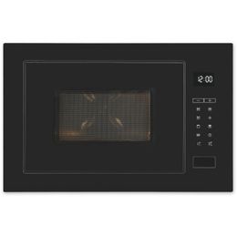 Exquisit Einbau-Mikrowelle "EMW25-G-020", schwarz, B:59,5cm H:38,6cm T:37,5cm, Mikrowellen, 2-in-1 Ger&auml;t: Aufw&auml;rmen oder Grillen &ndash; Genuss im Handumdrehen, Einbau-Mikrowelle