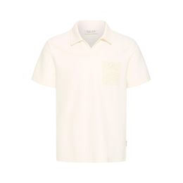 Poloshirt Casual Friday "Poloshirt CFElverum", Herren, Gr. L, beige (marshmallow), Obermaterial: 100% Baumwolle CO., Shirts Poloshirt