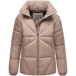 Steppjacke Navahoo "Steppjacke Schokolinaa 14", Damen, Gr. 3XL, grau (taupe grau), Obermaterial: 100% Polyester PES. Obermaterial: Futter: 100% Polyester PES. 100% Polyester PES., Jacken Steppjacke
