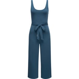 Jumpsuit Ragwear "Jumpsuit Lisseta", Damen, Gr. XL, N-Gr, blau (petrol), Obermaterial: 48% Baumwolle CO. 47% Viskose CV. 5% Elasthan EL., Overalls Jumpsuit