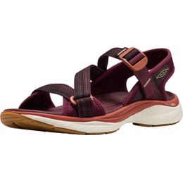 Sandale Keen "LEIKI OT SANDAL", Damen, Gr. 43, fig, burnt brick, Synthetik, Schuhe Sandale, waschbar,sto&szlig;d&auml;mpfend und atmungsaktiv