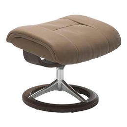 Fu&szlig;hocker stressless "Mayfair", braun (almond paloma), B:55cm H:41cm T:39cm, Leder BATICK: BATICK ist ein leicht korrigiertes, durchgef&auml;rbtes und genarbtes M&ouml;belleder, bei dem die meisten Unebenheiten und Spuren in der Regel entfernt wurden.;Leder PALOMA: PALOMA ist ein durchgef&auml;rbtes Semianilin-M&ouml;belleder mit nat&uuml;rlicher Narbung.;ROHLEDER Stoff Q2 FARON: Ein fester zuverl&auml;ssiger Boucl&eacute; mit einem 