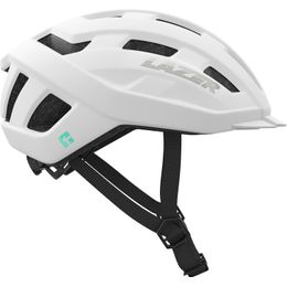 Fahrradhelm Lazer "City-Helm Codax KinetiCore, Matte Full White", wei&szlig;, Helme, 100% Erzeugnis unbest Zusammensetzg EuZ., Fahrradhelm