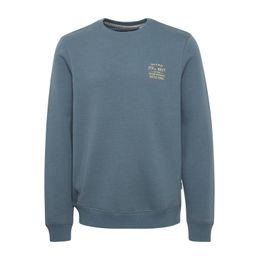 Rundhalspullover Blend "Rundhalspullover BHSweatshirt", Herren, Gr. S, blau (orion blau), Obermaterial: 55% Polyester PES. 45% Baumwolle CO., unifarben, Pullover Rundhalspullover