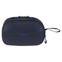 Kulturbeutel Samsonite "ECODIVER TOILET KIT", Damen, Gr. B/H/T: 26cm x 16cm x 13cm, blau (blau nights), Nylon, Polyester, Taschen Kulturbeutel, Kosmetiktasche Reisekosmetiktasche Beauty-Bag mit Handschlaufe