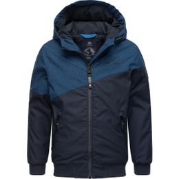 Winterjacke Ragwear "Winterjacke Jowell", Jungen, Gr. 128, blau (navy22), Obermaterial: 65% Polyester PES. 35% Baumwolle CO. Obermaterial: Futter: 100% Polyester PES. 100% Polyester PES., Jacken Winterjacke