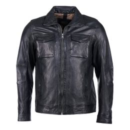 Bikerjacke JCC "Lederjacke 3102101BI", Herren, Gr. 54, schwarz, Obermaterial: 100% Lammnappaleder LANA. Futter: 100% Baumwolle CO., Jacken Bikerjacke