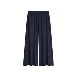 Marc O'Polo Culotte MARC O'POLO DENIM, Damen, Gr. M, N-Gr, blau depths, Jersey, Obermaterial: 97% Viskose, 3% Elasthan, weit 7/8-L&auml;nge, Hosen Culotte, Weite Jerseyhose aus LENZING&trade; ECOVERO&trade;