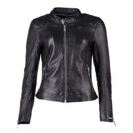 Lederjacke Maze "Lederjacke Lindsay", Damen, Gr. XXL, schwarz, Obermaterial: 100% Lammleder LEL. Futter: 100% Polyester PES., Jacken Lederjacke