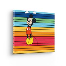 Leinwandbild Komar "Mickey Band of Color - Gr&ouml;&szlig;e 30 x 40 cm", bunt (farbe bild(er): bunt), B:30cm, Holz, Papier, Bilder, Leinwandbild, Keilrahmenbild mi Echtholzrahmen