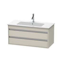 Duravit Waschtischunterschrank Ketho 100x47,5cm, Tau, 2 Schubk., wandh&auml;ngend (KT643009191)