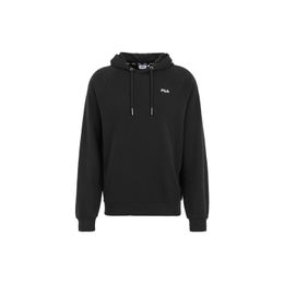 Sweatshirt Fila "Sweatshirt BRAIVES raglan hoody", Herren, Gr. M, schwarz, Obermaterial: 80% Baumwolle CO. 20% Polyester PES., Sweatshirts Sweatshirt