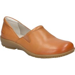 Slipper Josef Seibel "Charlotte 02, orange", Damen, Gr. 36, orange, Obermaterial: 100% Rindsleder Leather cow., Schuhe Slipper