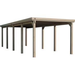 Einzelcarport Weka "617 Gr.3", braun, B/H/T: 215cm x, Carports, Einzelcarport