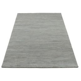 Orientteppich OCI DIE TEPPICHMARKE "HIMALI UNI", bunt (silberfarben, grau), B:200cm H:5mm L:250cm, Wolle, Teppiche, Orientteppich, reine Wolle, handgekn&uuml;pft, mit Fransen, Wohnzimmer