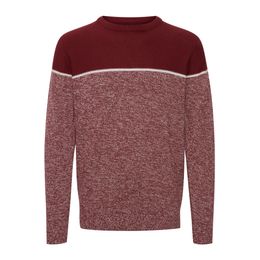 Strickfleece-Pullover INDICODE "Strickpullover IDLynn", Herren, Gr. XXL, rot (bordeaux), Obermaterial: 100% Baumwolle CO., Pullover Strickfleece-Pullover
