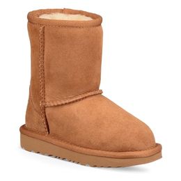 UGG Australia Schlupfboots UGG "T CLASSIC II", M&auml;dchen, Gr. 6 (22), braun (chestnut), Lammfell, Veloursleder, Schuhe Schlupfboots, mit Warmfutter