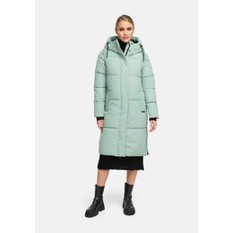 Winterjacke Marikoo "Marikoo Michikoo Damen Winterjacke gesteppt N082", Damen, Gr. M, gr&uuml;n (smokeymint), Obermaterial: 100% Polyester PES., Jacken Winterjacke