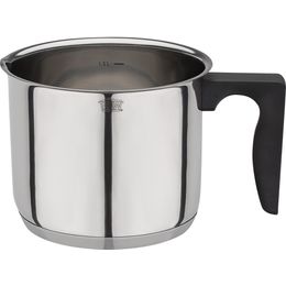 Milchtopf GSW "Como", silber (edelstahlfarben), &Oslash;:14cm, T&ouml;pfe, Milchtopf, Induktion, 1,8 Liter