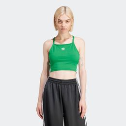 Tanktop adidas originals "3 S CROP TOP", Damen, Gr. XL, gr&uuml;n, Obermaterial: 93% Baumwolle, 7% Elasthan, Tops Tanktop, sportliche Schnittform, f&uuml;r Laufen und sportliche Aktivit&auml;ten