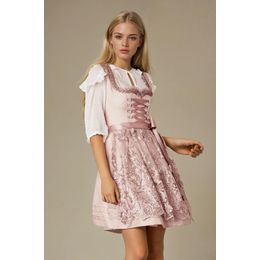 Kr&uuml;ger Dirndl KR&Uuml;GER "Dirndl Joelle (50cm)", Damen, Gr. 38, rosa, Kleider Dirndl