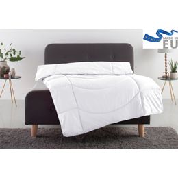 Microfaserbettdecke OTTO HOME "Microlux, Bettdecke 135x200 cm und &Uuml;bergr&ouml;&szlig;en bis 240x220cm", wei&szlig;, B:240cm L:220cm, Bezug: 100% Polyester. Obermaterial: 100% Polyester. F&uuml;llung: 100% Polyester, Bettdecken, Microfaserbettdecke, fest versteppter Bezug - keine Bettw&auml;sche n&ouml;tig, Sommer, Winter