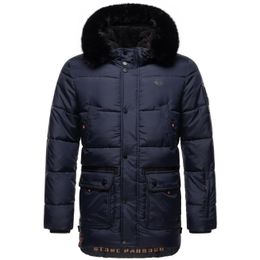 Steppjacke STONE HARBOUR "Winterjacke Mironoo", Damen, Gr. XXL, blau (navy), Obermaterial: 100% Polyester PES. Obermaterial: Futter: 100% Polyester PES. 100% Polyester PES., Jacken Steppjacke