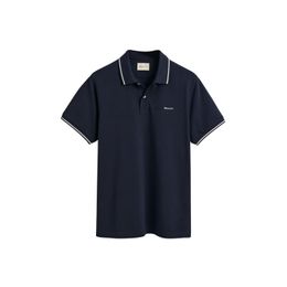 Poloshirt Gant "Poloshirt TIPPING PIQUE POLO 1er Pack", Herren, Gr. 5XL, blau, Obermaterial: 100% Baumwolle CO., Shirts Poloshirt