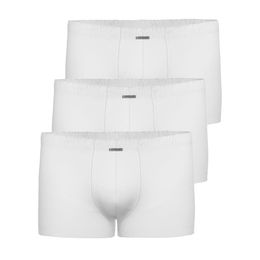 Retro Boxer Ammann "3er Pack Retro Short Day Modern / Close to you", Herren, Gr. 7, wei&szlig;, Obermaterial: 93% Baumwolle CO. 7% Elasthan EL., Unterhosen Retro Boxer