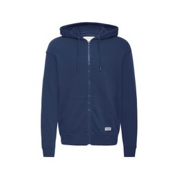 Kapuzensweatjacke Blend "Kapuzenfleecejacke BHMBrilo", Herren, Gr. L, blau (marineblaus), Obermaterial: 60% Baumwolle CO. 40% Polyester PES., Sweatjacken Kapuzensweatjacke