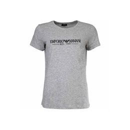 T-Shirt Emporio Armani "T-Shirt EVERYDAY COTTON 1er Pack", Damen, Gr. S, grau (hellgrau melange), Obermaterial: 95% Baumwolle CO. 5% Elasthan EL., Shirts T-Shirt