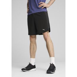 Laufshorts Puma "M RUN VELOCITY 7 SHORT", Damen, Gr. L, N-Gr, Puma schwarz, Obermaterial: 88% Polyester, 12% Elasthan, unifarben, regular fit kniefrei, Hosen Laufshorts, mit DryCELL Technologie, atmungsaktiv, Regular Fit