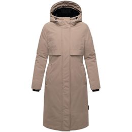 Wintermantel Navahoo "Wintermantel Eismelodie 14", Damen, Gr. XL, beige (taupe grau), Obermaterial: 100% Polyester PES. Obermaterial: Futter: 100% Polyester PES. 100% Polyester PES., M&auml;ntel Wintermantel