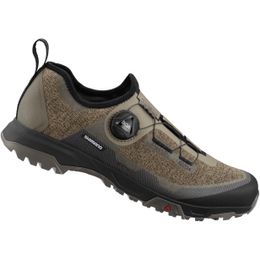 Fahrradschuh Shimano "MTB Fahrradschuhe Woman ET701", Herren, Gr. 41, braun, Obermaterial: 100% Synthetik synthetic., Schuhe Fahrradschuh