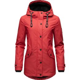 Regenjacke Navahoo "Regenjacke Lindraa", Damen, Gr. XS, rot, Obermaterial: 60% PVC PVC. 30% Polyester PES. 10% Polyurethan PU. Obermaterial: Futter: 100% Polyester PES. 100% Polyester PES., Jacken Regenjacke