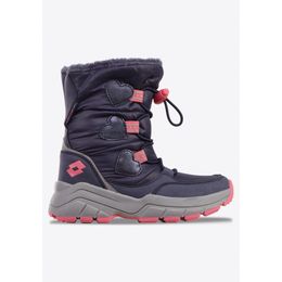 Winterboots Lotto, M&auml;dchen, Gr. 26, bunt (navy, pink), Synthetik, Schuhe Winterboots, Winterschuhe, Winterstiefel, Snowboots, wasserdicht & gef&uuml;ttert