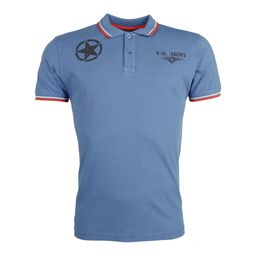 T-Shirt Top Gun "Polo Shirt TG20193163", Damen, Gr. L, blau (royal blau), Obermaterial: 100% Baumwolle CO., Shirts T-Shirt