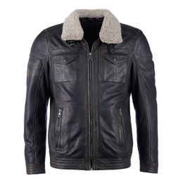Bikerjacke JCC "Lederjacke 3102102", Damen, Gr. S, schwarz, Obermaterial: 100% Lammleder LEL. Futter: 100% Polyester PES., Jacken Bikerjacke