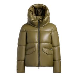 Steppjacke Khujo "Steppjacke Aurora", Damen, Gr. M, gr&uuml;n (olive), Obermaterial: 100% Polyurethan PU. Obermaterial: Futter: 100% Polyester PES. 100% Polyester PES., Jacken Steppjacke