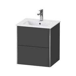 Duravit Waschtischunterschrank XSquare Compact 51x41,8x56cm, 2 Schubk., wandh&auml;ngend, graph m (XS430604949)